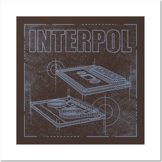 Interpol Technical Drawing - Musician - Posters and Art Prints | TeePublic